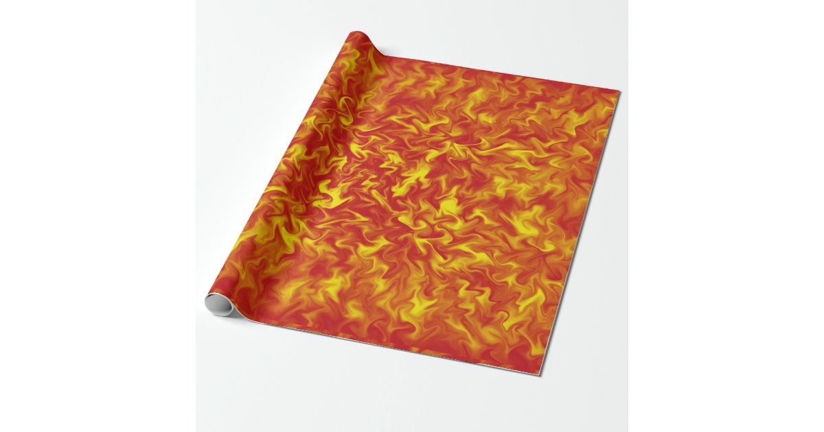 Ribbons of Fire Wrapping Paper | Zazzle