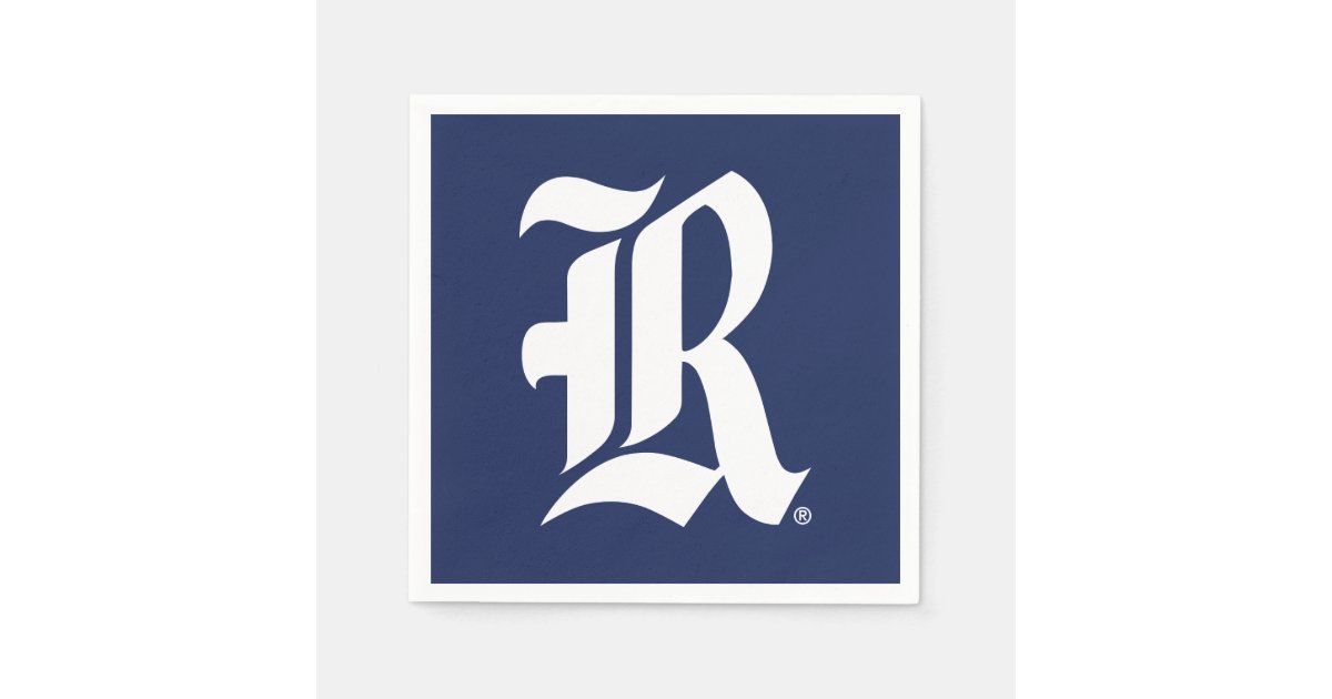 Rice University Iconic Letter Emblem Napkins | Zazzle