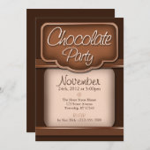 Rich Chocolate : "Chocolate Party" Invitations | Zazzle