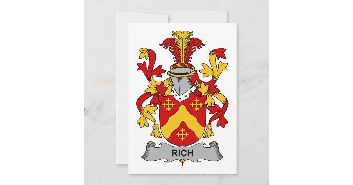 Rich Family Crest | Zazzle