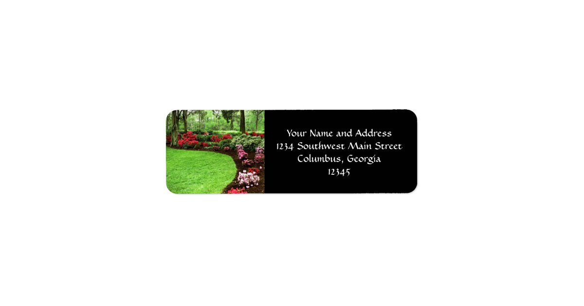 Rich Landscape Lawn Care Business Label | Zazzle