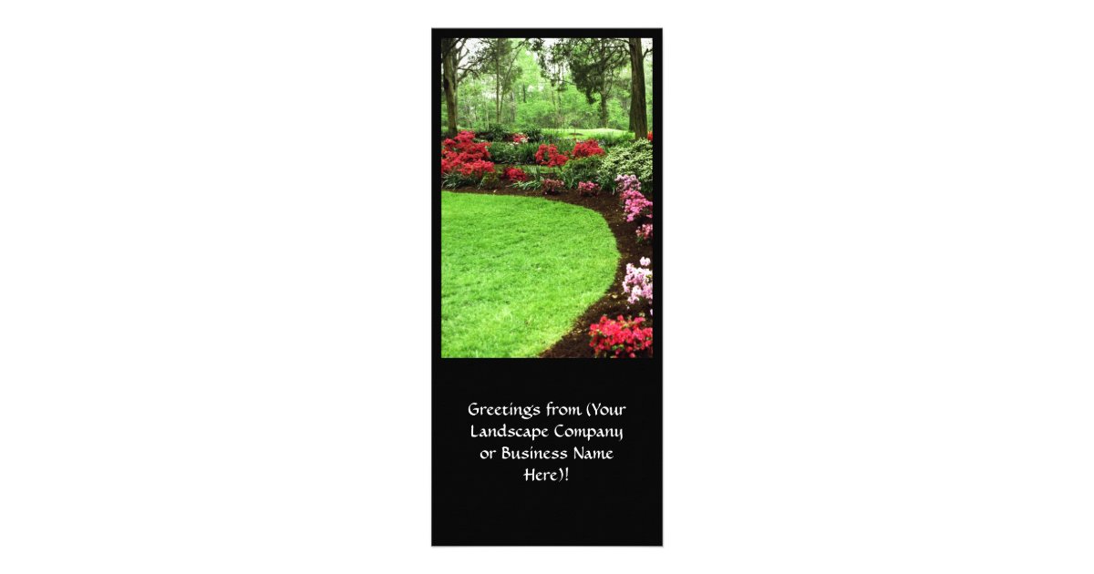 Rich Landscape Lawn Care Business Rack Card | Zazzle