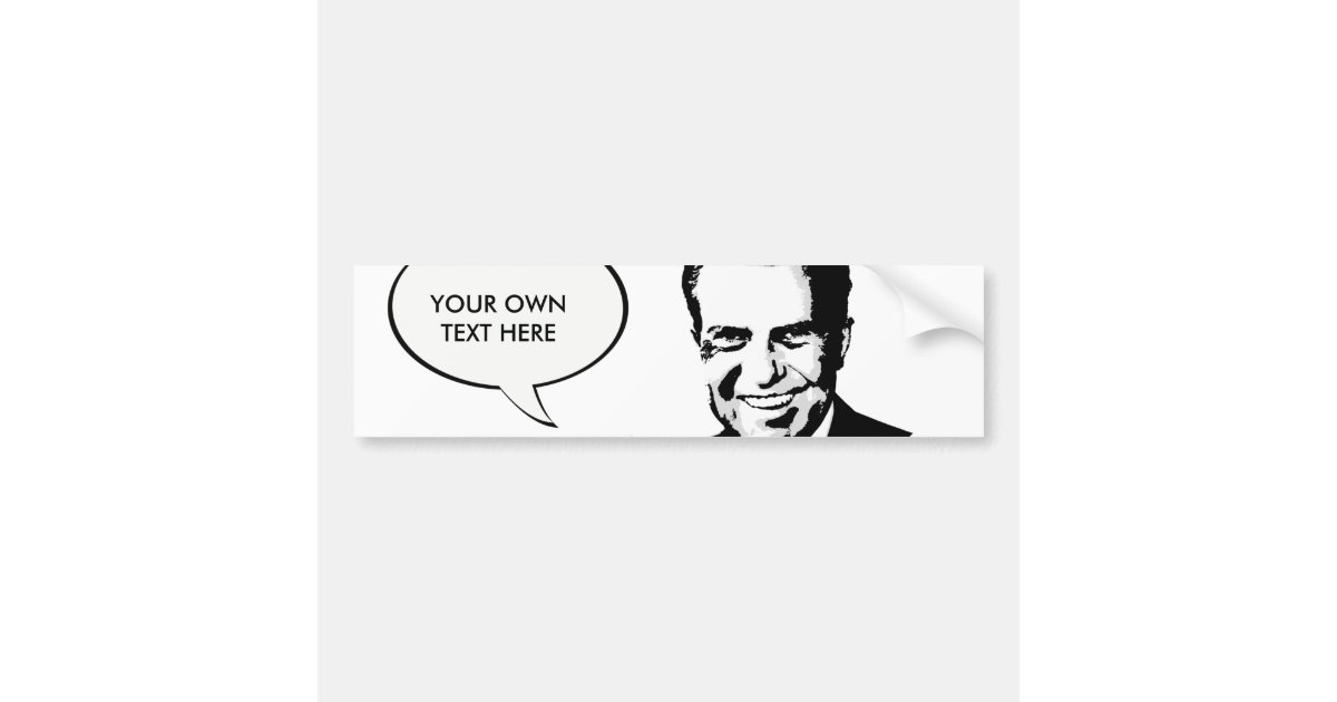 Richard Nixon Bumper Sticker | Zazzle
