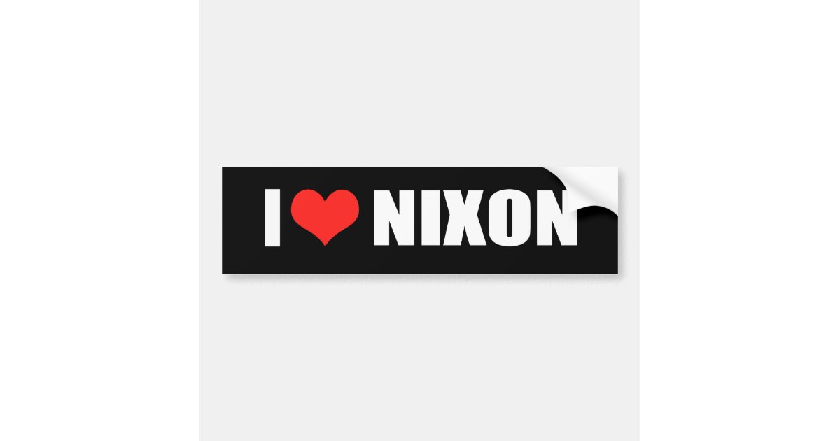RICHARD NIXON Election Gear Bumper Sticker | Zazzle