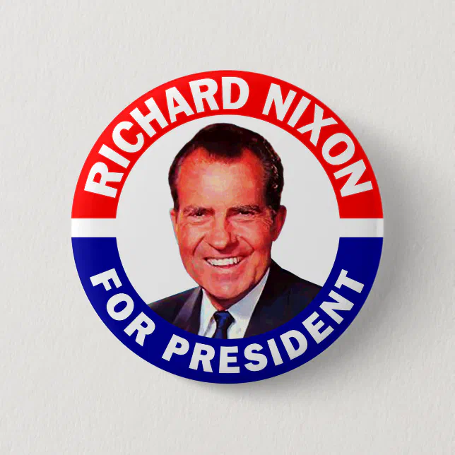 Richard Nixon For President Button | Zazzle