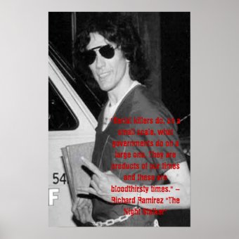 Richard Ramirez Poster | Zazzle