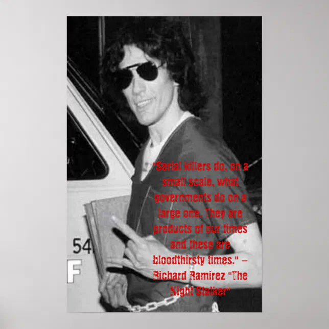 Richard Ramirez Poster | Zazzle