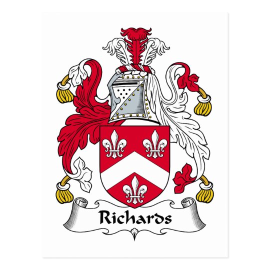 Richards Family Crest Postcard | Zazzle.com