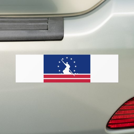 Richmond city flag united state america Virginia Bumper Sticker | Zazzle