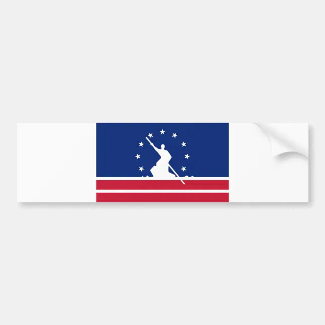 Richmond city flag united state america Virginia Bumper Sticker | Zazzle