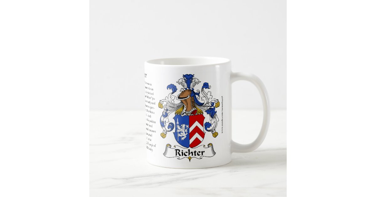 Richter Family German Coat of Arms Mug | Zazzle