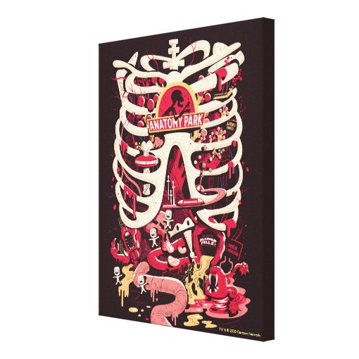 RICK AND MORTY™ | Anatomy Park Rib Cage Canvas Print | Zazzle
