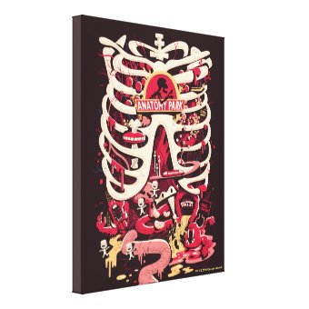 RICK AND MORTY™ | Anatomy Park Rib Cage Canvas Print | Zazzle