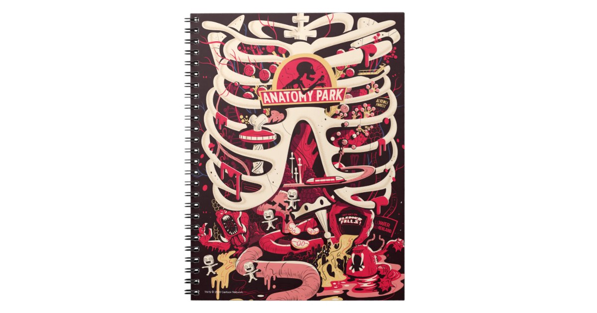 RICK AND MORTY™ | Anatomy Park Rib Cage Notebook | Zazzle