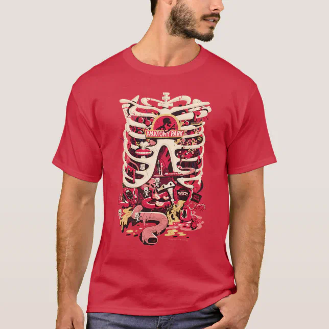 RICK AND MORTY™ | Anatomy Park Rib Cage T-Shirt | Zazzle