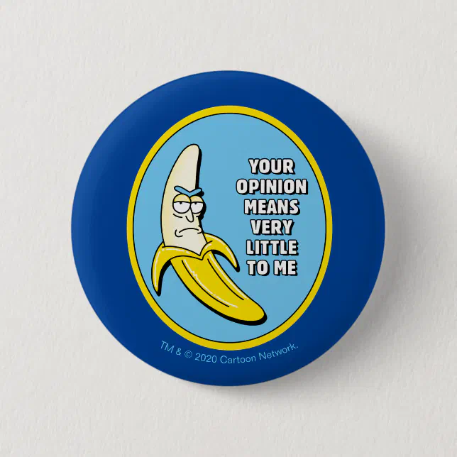 RICK AND MORTY™ | Banana Rick Badge Button | Zazzle