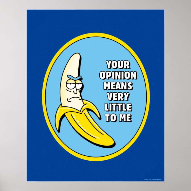 RICK AND MORTY™ | Banana Rick Badge Poster | Zazzle