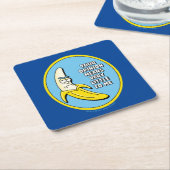 RICK AND MORTY™ | Banana Rick Badge Square Paper Coaster | Zazzle