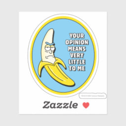 RICK AND MORTY™ | Banana Rick Badge Sticker | Zazzle