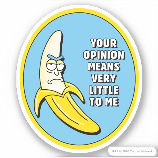 RICK AND MORTY™ | Banana Rick Badge Sticker | Zazzle