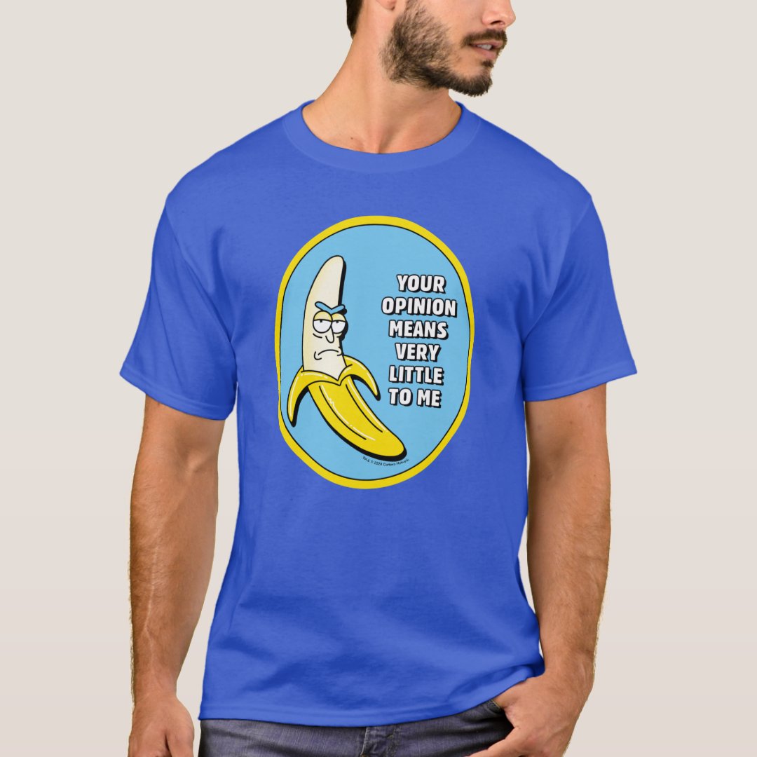 RICK AND MORTY™ | Banana Rick Badge T-Shirt | Zazzle