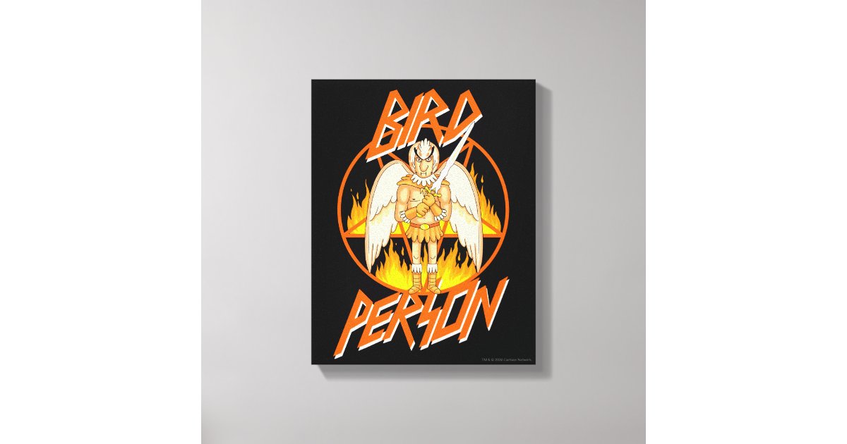 RICK AND MORTY™ | Bird Person Pentagram Canvas Print | Zazzle
