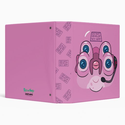 RICK AND MORTY™ | DO NOT DEVELOP MY APP 3 RING BINDER | Zazzle