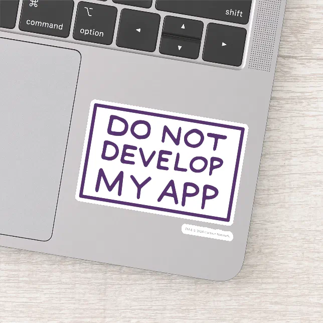 RICK AND MORTY™ | DO NOT DEVELOP MY APP STICKER | Zazzle