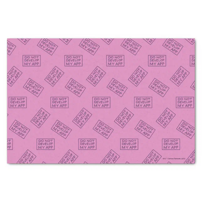 RICK AND MORTY™ | DO NOT DEVELOP MY APP TISSUE PAPER | Zazzle