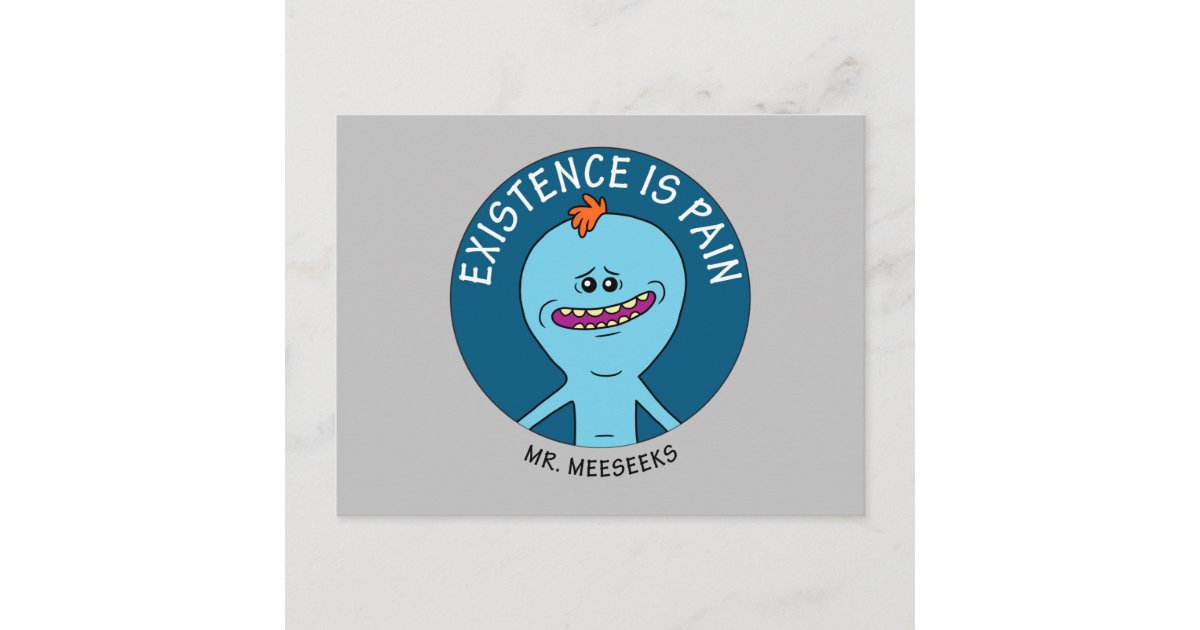 RICK AND MORTY™ | Existence Is Pain Invitation Postcard | Zazzle