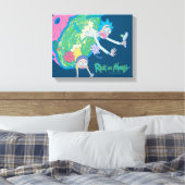 RICK AND MORTY™ | Falling From Infected Portal Canvas Print | Zazzle