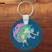 RICK AND MORTY™ | Falling From Infected Portal Keychain | Zazzle