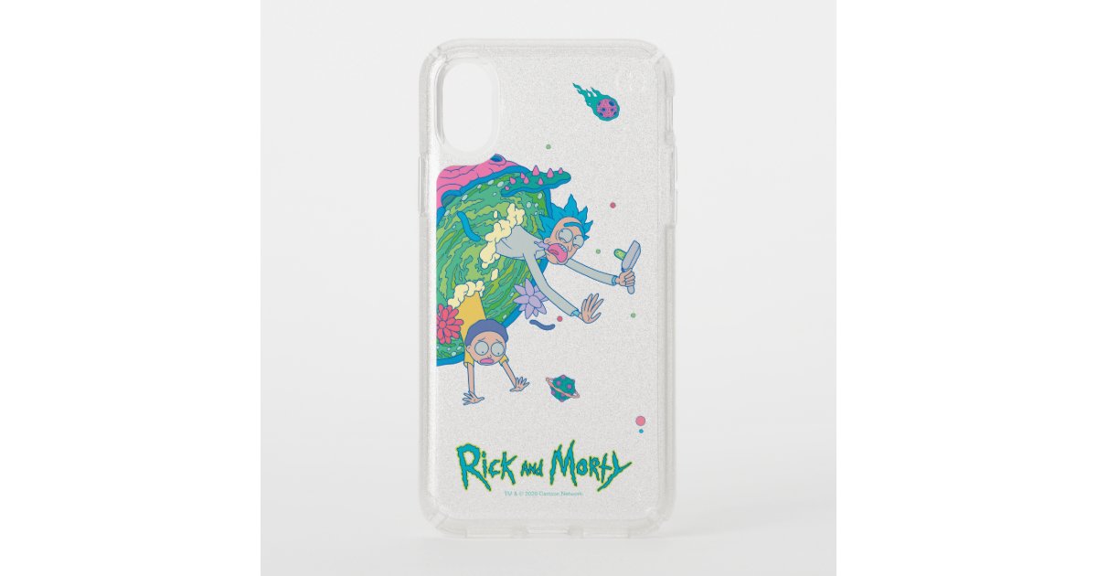RICK AND MORTY™ | Falling From Infected Portal Speck iPhone X Case | Zazzle