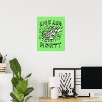 RICK AND MORTY™ | Falling Into Acid Vat Poster | Zazzle