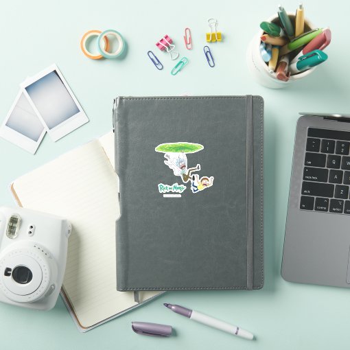 RICK AND MORTY™ | Falling Out Of Portal Sticker | Zazzle