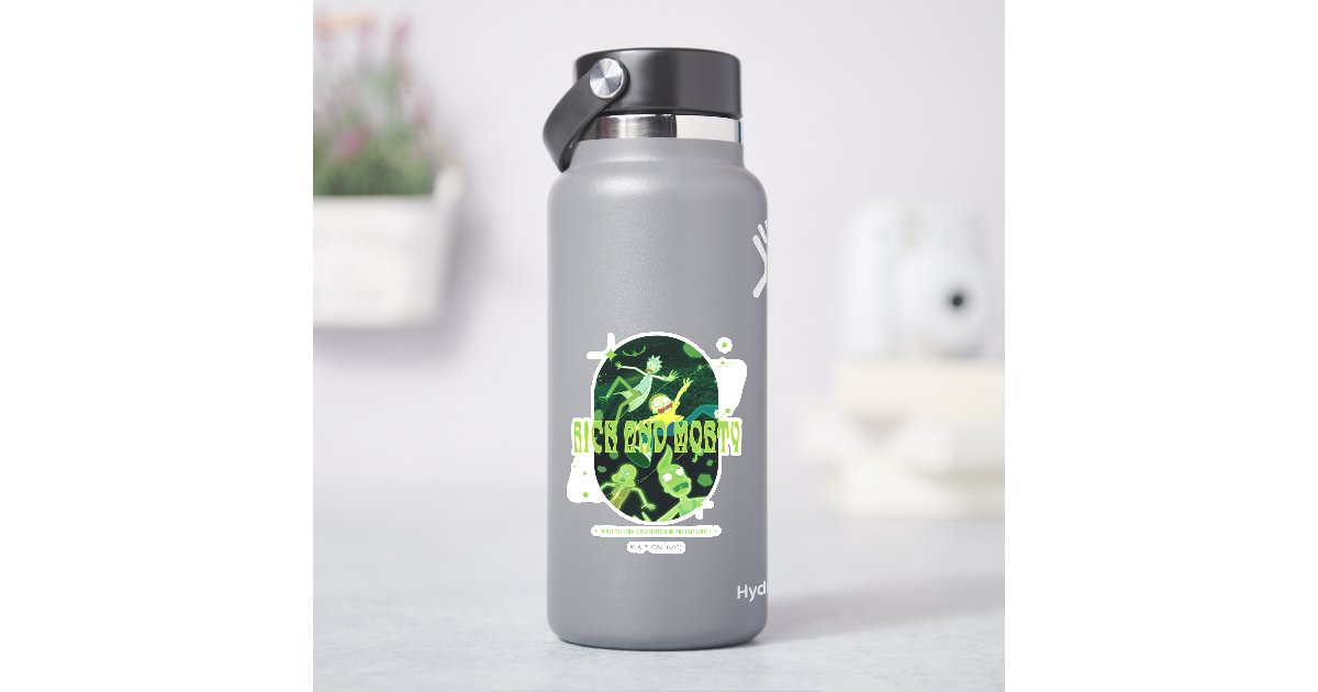 Rick and Morty Falling Quote Badge Sticker | Zazzle