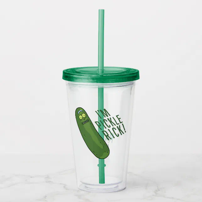 RICK AND MORTY™ | Flip The Pickle Acrylic Tumbler | Zazzle