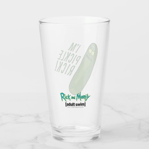 RICK AND MORTY™ | Flip The Pickle Glass | Zazzle