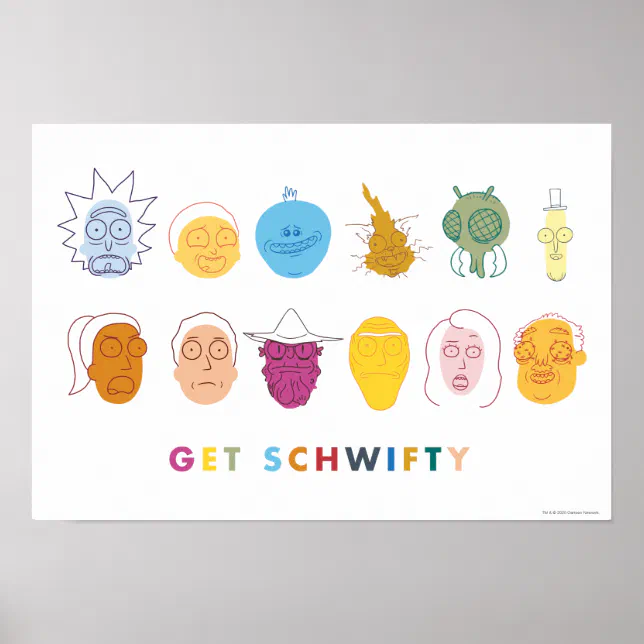 RICK AND MORTY™ | Get Schwifty Poster | Zazzle