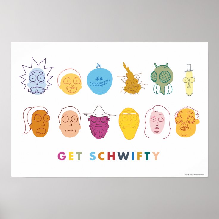RICK AND MORTY™ | Get Schwifty Poster | Zazzle