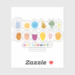 RICK AND MORTY™ | Get Schwifty Sticker | Zazzle