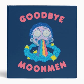 RICK AND MORTY™ | Goodbye Moonmen 3 Ring Binder | Zazzle