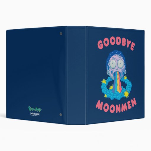 RICK AND MORTY™ | Goodbye Moonmen 3 Ring Binder | Zazzle