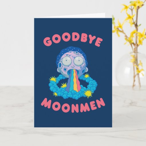 RICK AND MORTY™ | Goodbye Moonmen Card | Zazzle