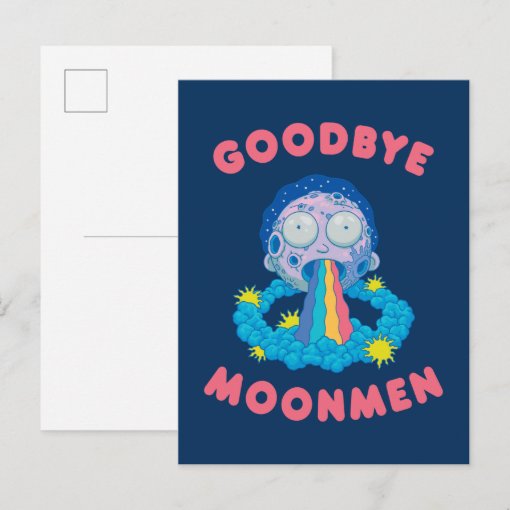 RICK AND MORTY™ | Goodbye Moonmen Invitation Postcard | Zazzle