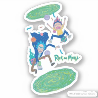 RICK AND MORTY™ | Infected Portal Jump Sticker | Zazzle