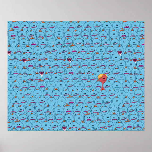 RICK AND MORTY™ | Kirkland Mr. Meeseeks Poster | Zazzle