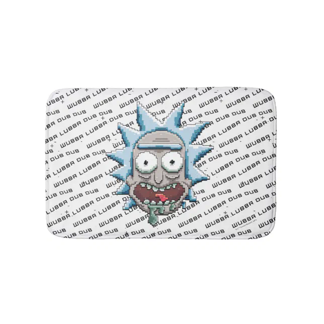 RICK AND MORTY™ | Pixelverse Rick Drooling Head Bath Mat | Zazzle