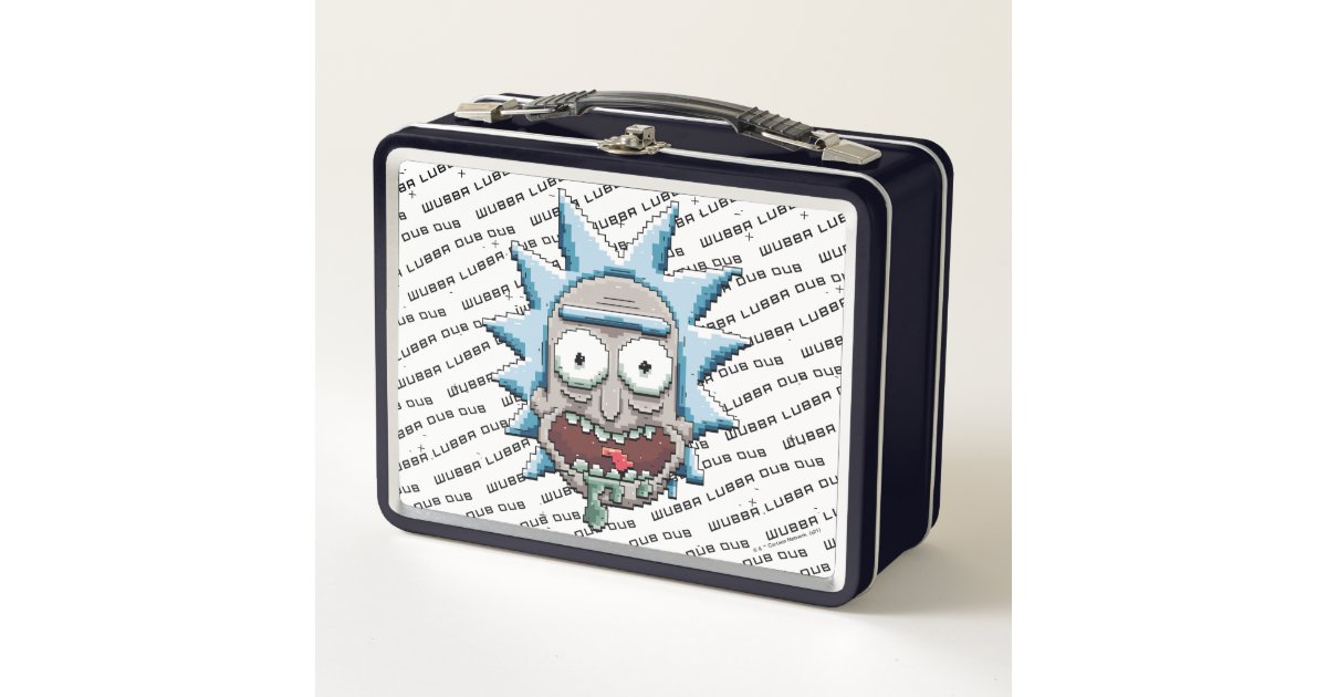 RICK AND MORTY™ | Pixelverse Rick Drooling Head Metal Lunch Box | Zazzle