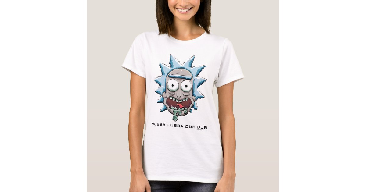 RICK AND MORTY™ | Pixelverse Rick Drooling Head T-Shirt | Zazzle